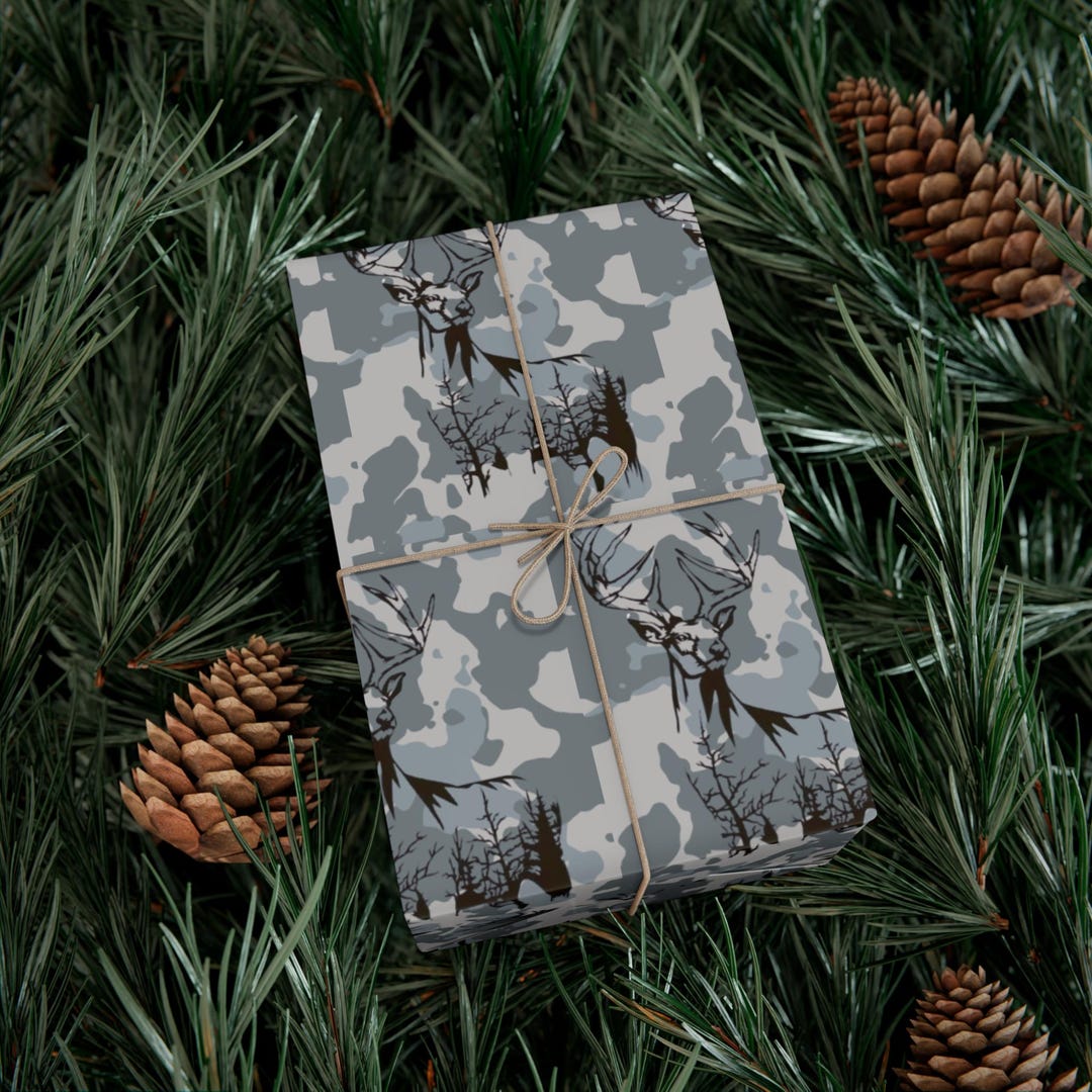 Camo Deer Gift Wrap Papers, Camo Wrapping Paper for Gifts, Perfect for ...