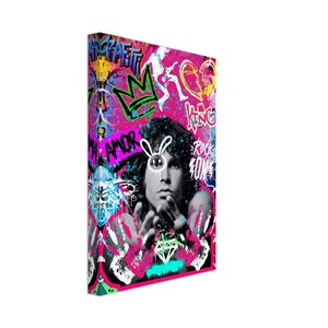Jim Morrison Graffiti Wall Art, Jim Morrison Street Art Print, Jim ...