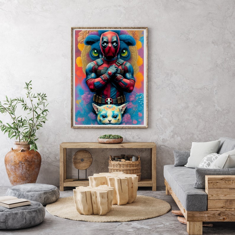 Deadpool Printable Art, Deadpool Poster, Deadpool Print Art, Superhero ...