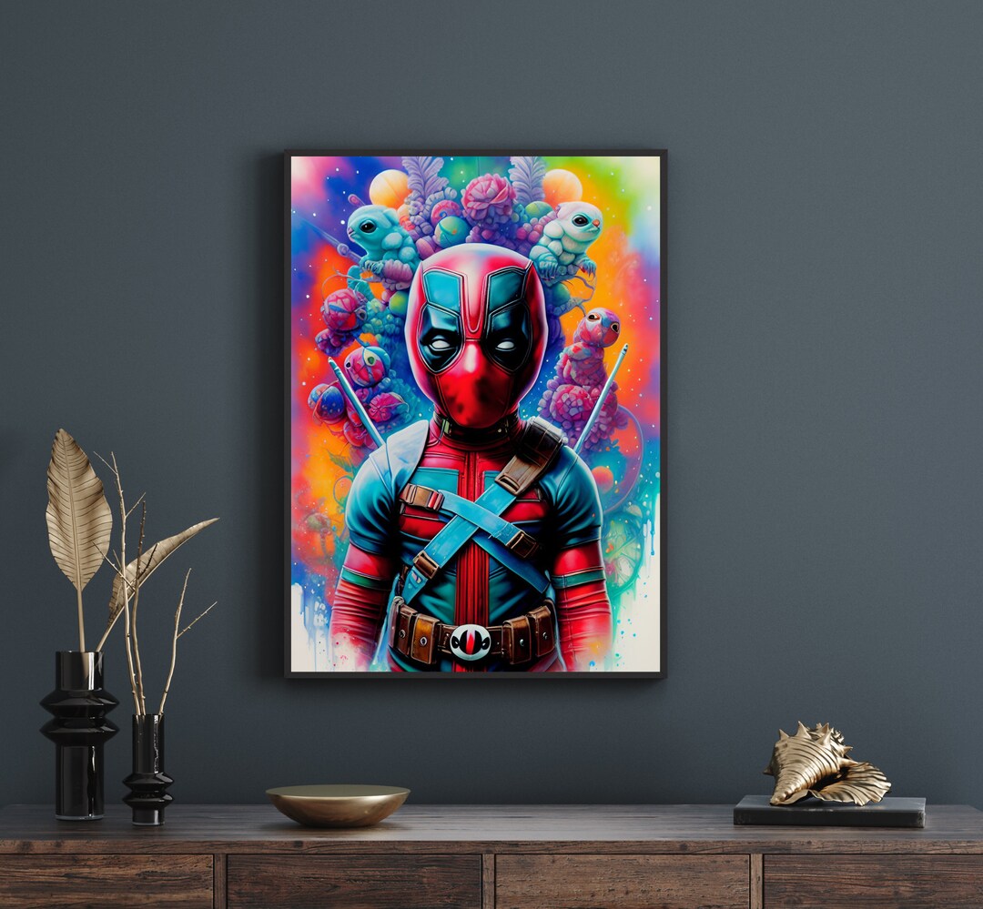 Deadpool Printable Art, Deadpool Poster, Deadpool Print Art, Superhero ...