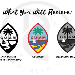 Guam Seal SVG: Colored & Black/white, Marianas Island (digital Download ...