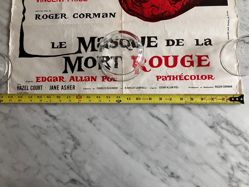 Masque of the Red Death 1964 Vintage French Movie Poster 31.5x23.5 ...