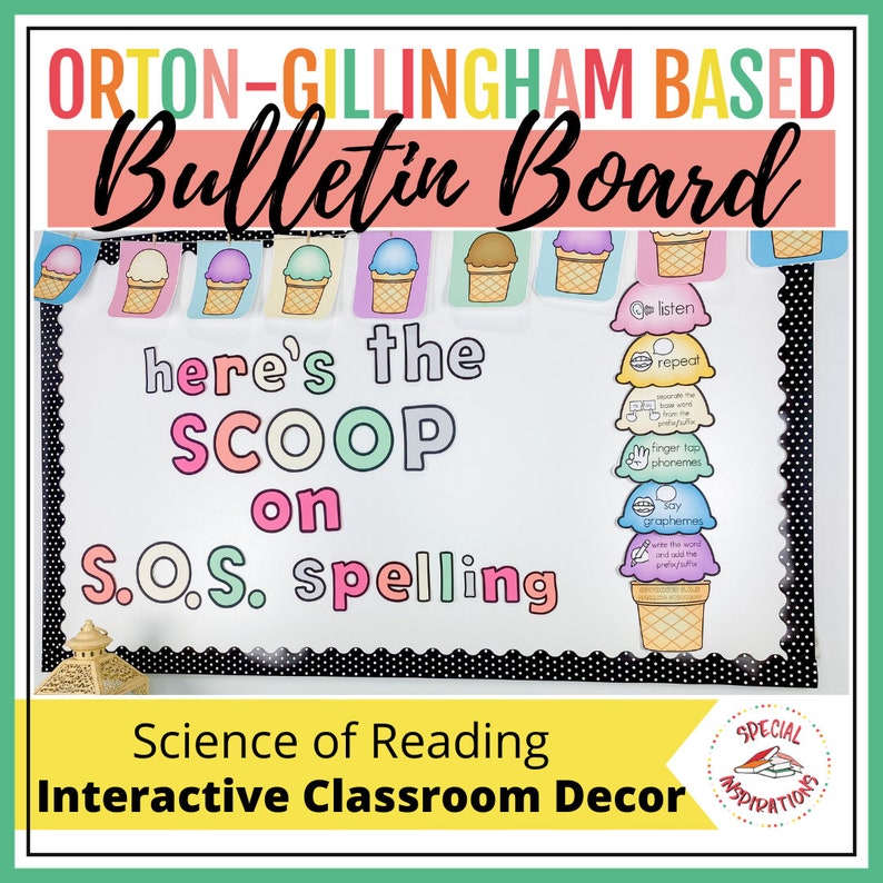 Science of Reading Bulletin Board for S.O.S Spelling Strategy - Etsy