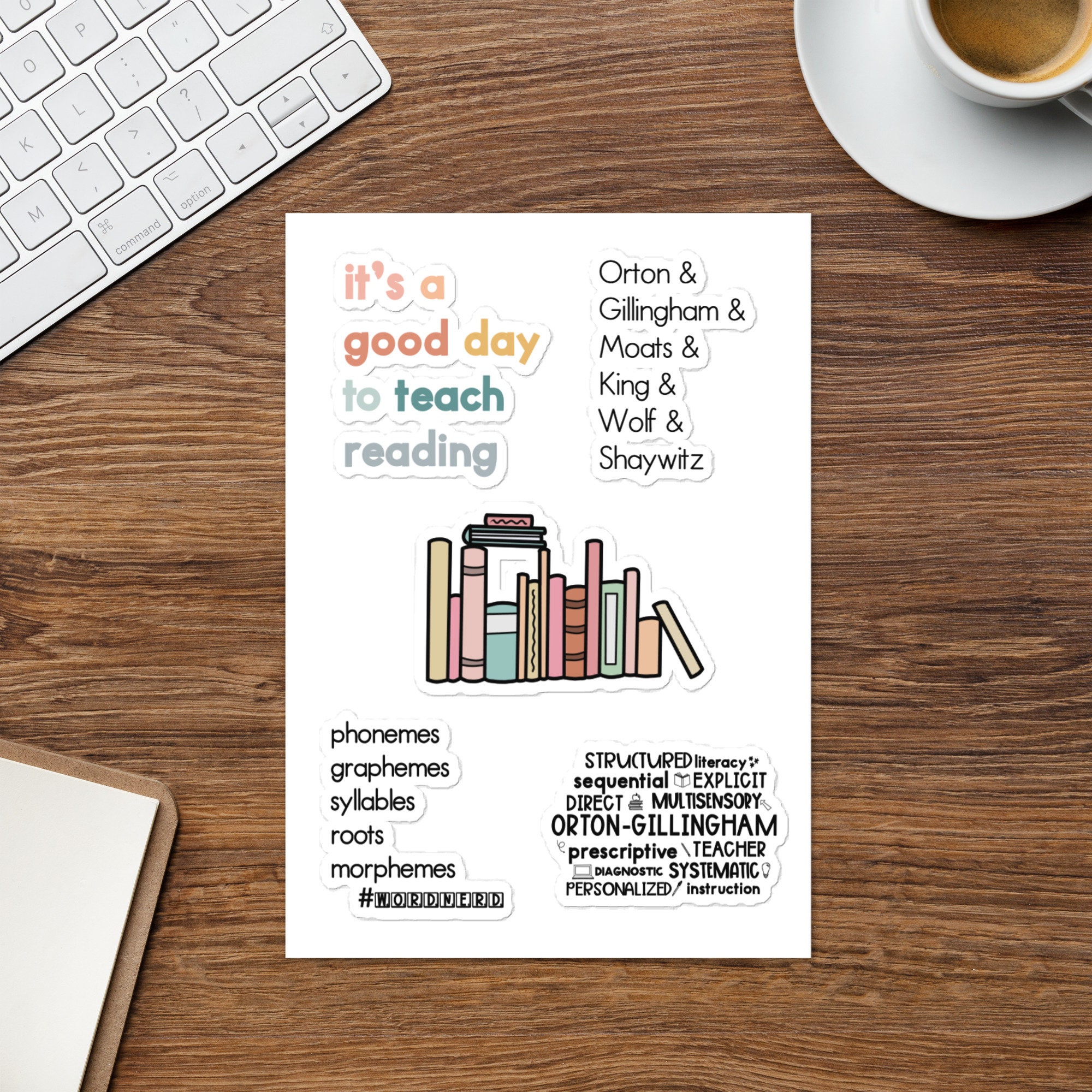 Science of Reading | Orton-gillingham Teacher | Sticker Sheet - Etsy