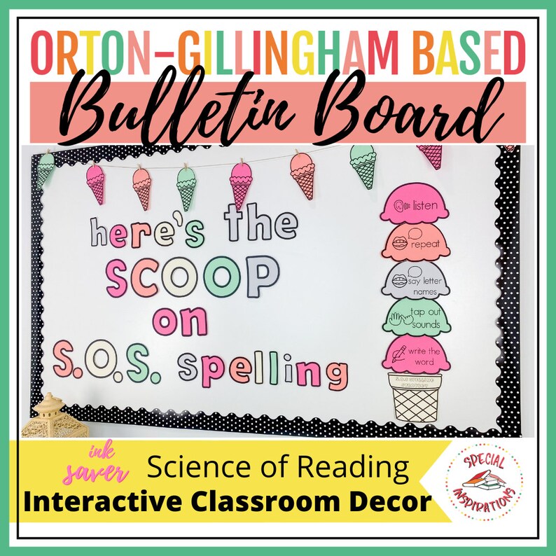 Science of Reading Bulletin Board for S.O.S Spelling Strategy - Etsy