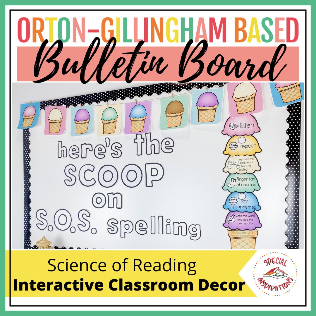 Science of Reading Bulletin Board for S.O.S Spelling Strategy - Etsy
