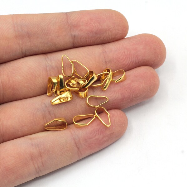 Gold Pendant Bail - Etsy