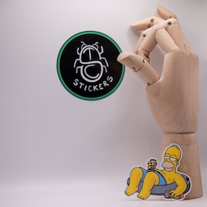 Floating Homer Simpson Sticker the Simpsons Collection Decal - Etsy