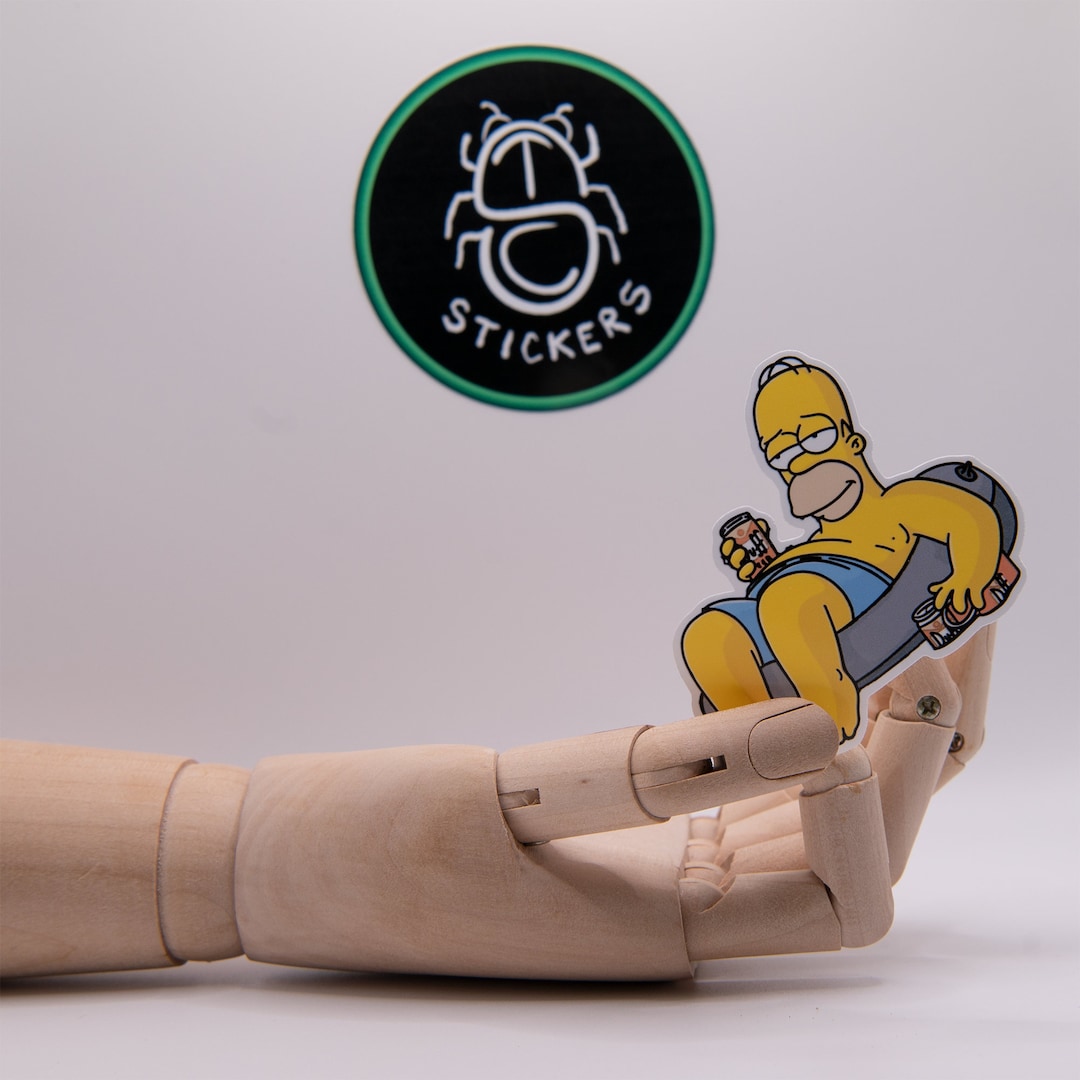 Floating Homer Simpson Sticker the Simpsons Collection Decal - Etsy
