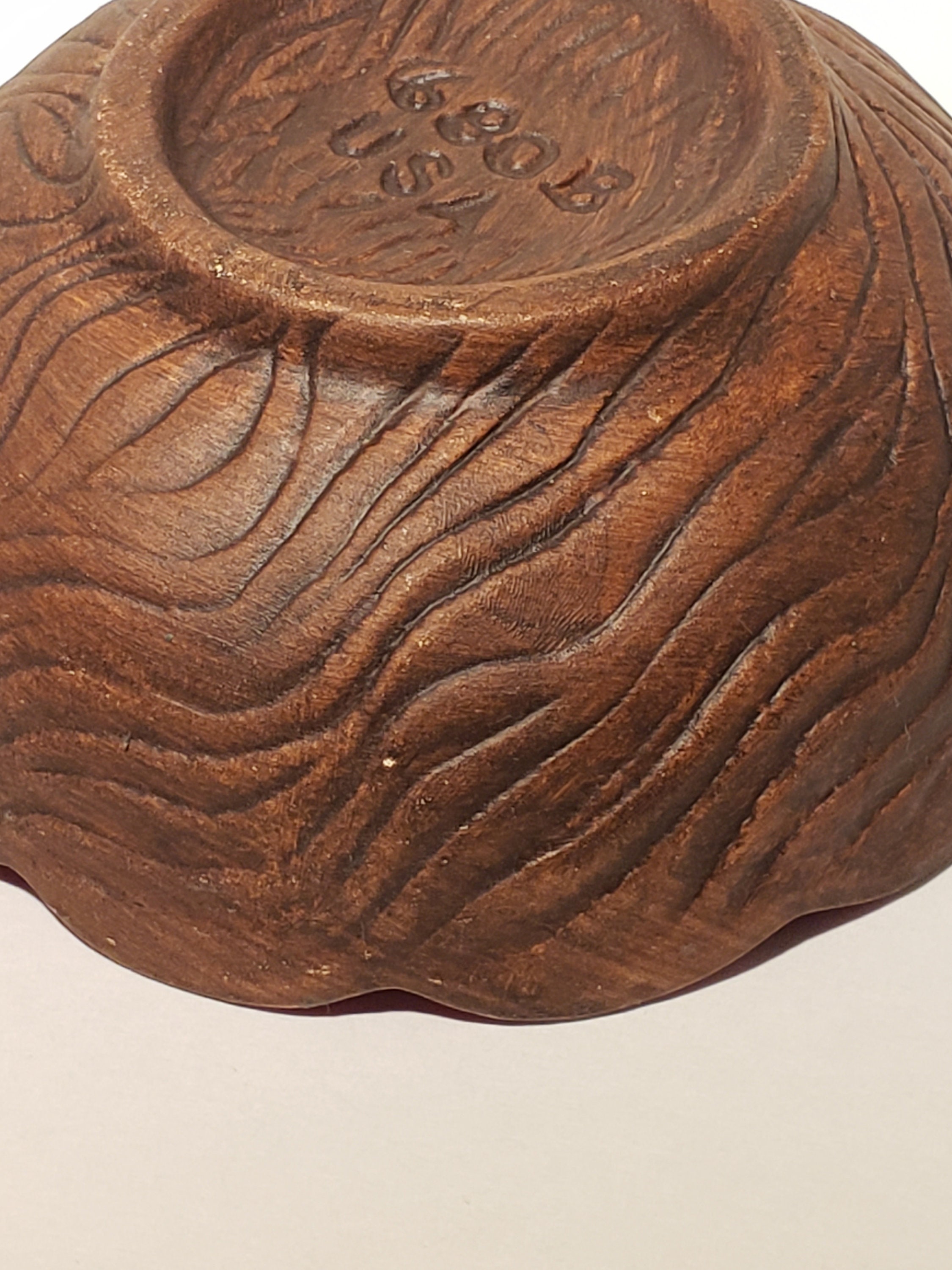Treasure Craft Hawaiian Ceramic red Hibiscus Bowl Vintage USA Pottery ...