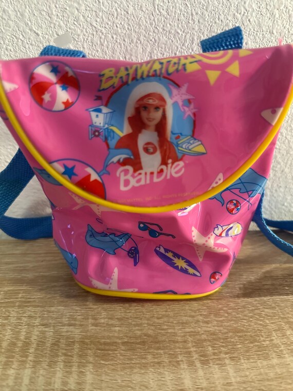 1994 Mattel Baywatch Barbie mini pink vinyl bag - Gem