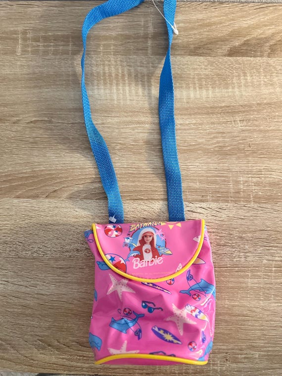 1994 Mattel Baywatch Barbie mini pink vinyl bag - Gem