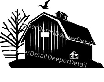 Rustic Barn SVG Bundle Farmhouse Design for Crafts and Projects - Etsy