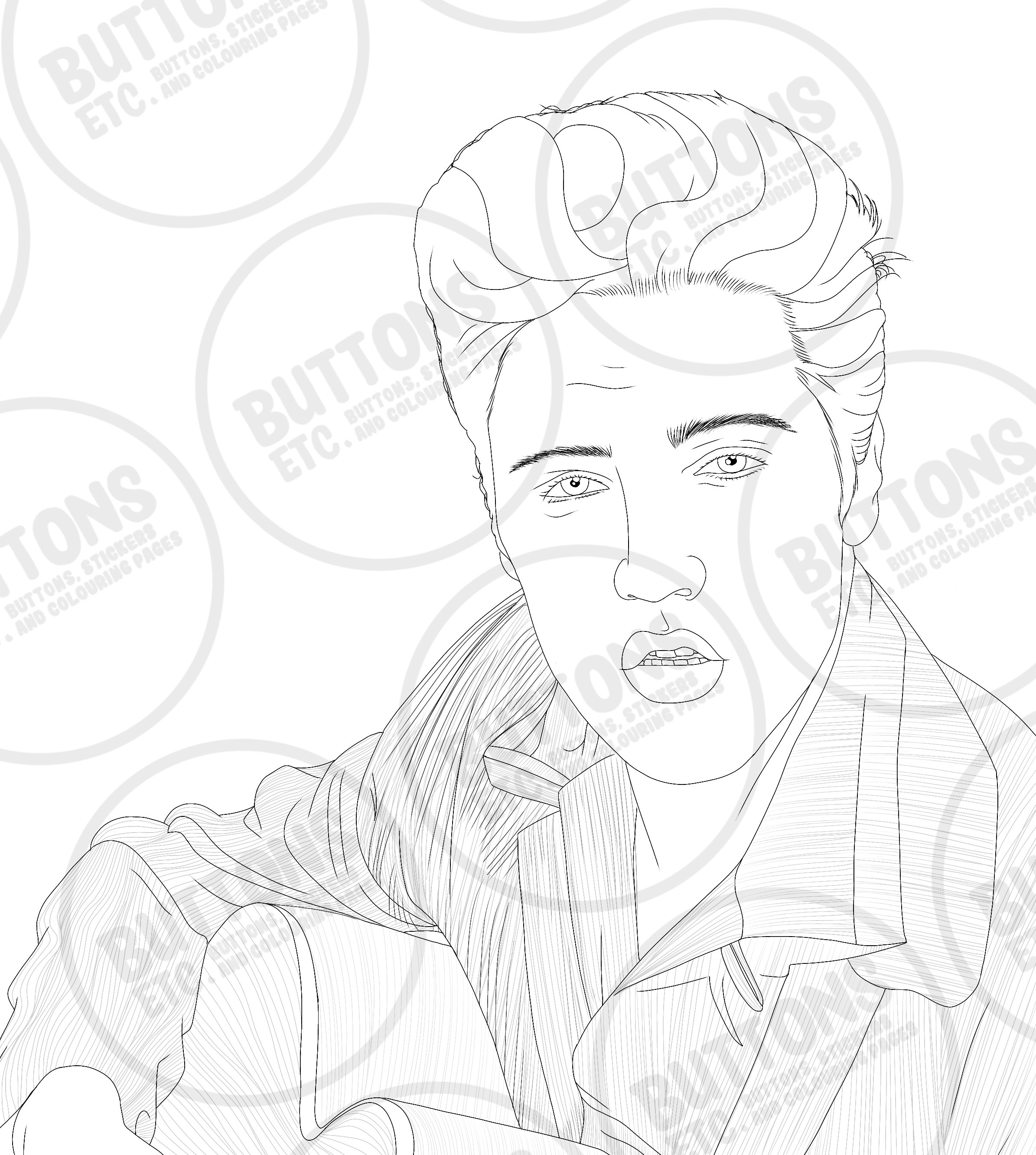 Elvis Presley Coloring Pages Free Printable Coloring Pages