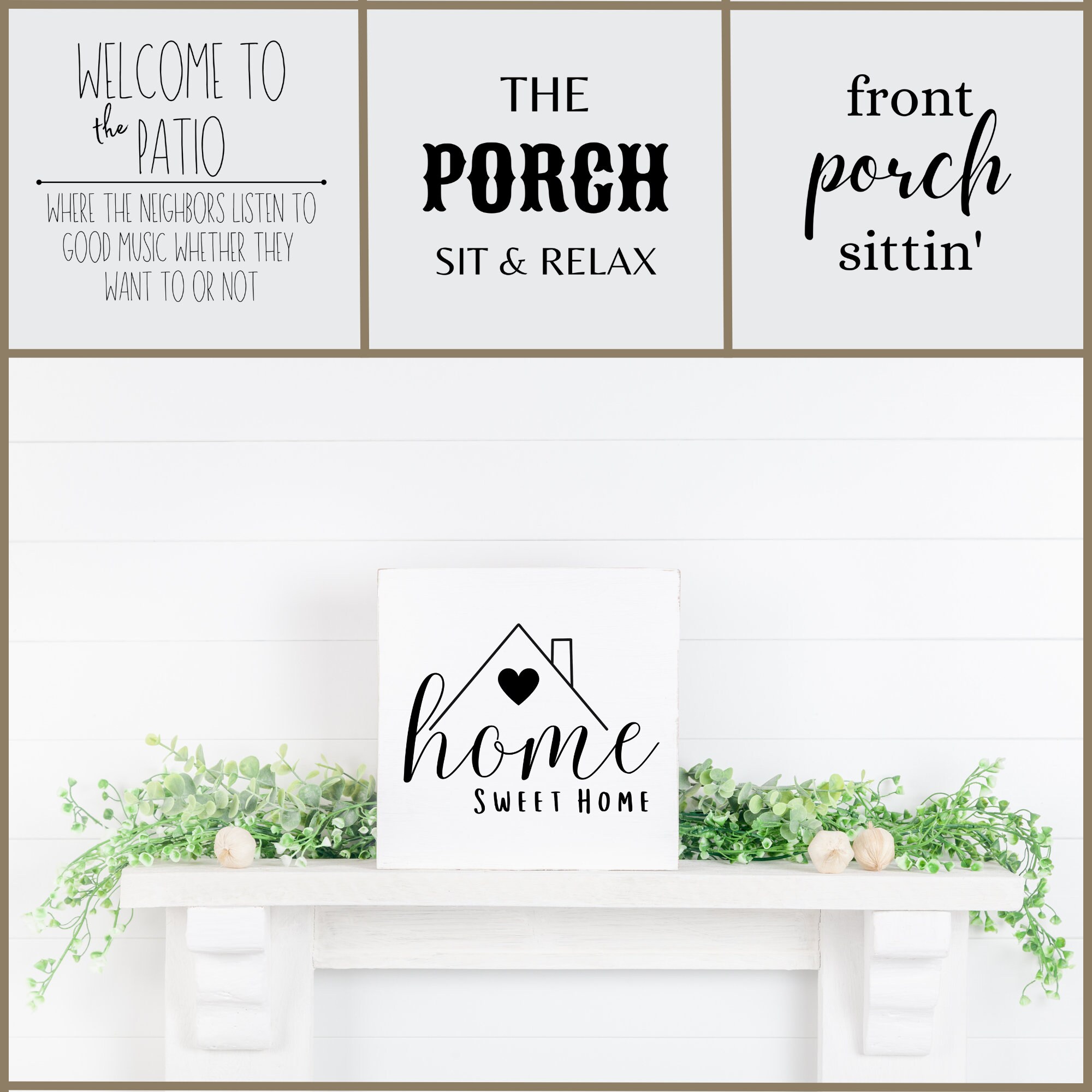 Porch Sayings SVG, Welcome to Our Porch Sign, Porch Decor, Porch Sign ...