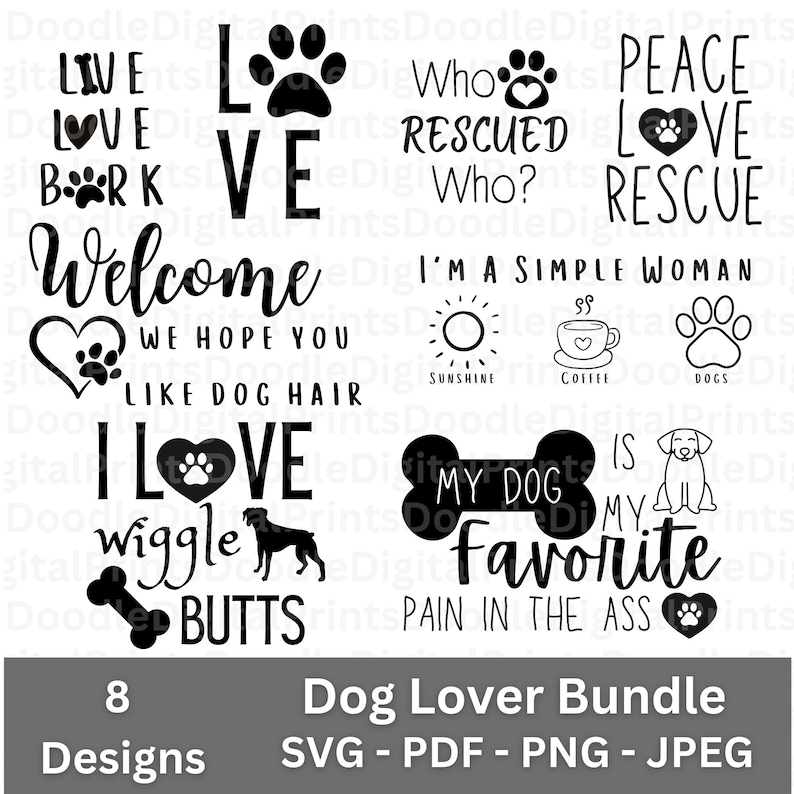 Dog Lover SVG, Rescue Dog SVG, Boxer Dog SVG - Etsy