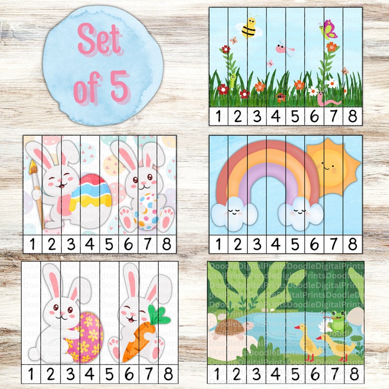 Montessori Printable Puzzles, Montessori Toys, Digital Download - Etsy