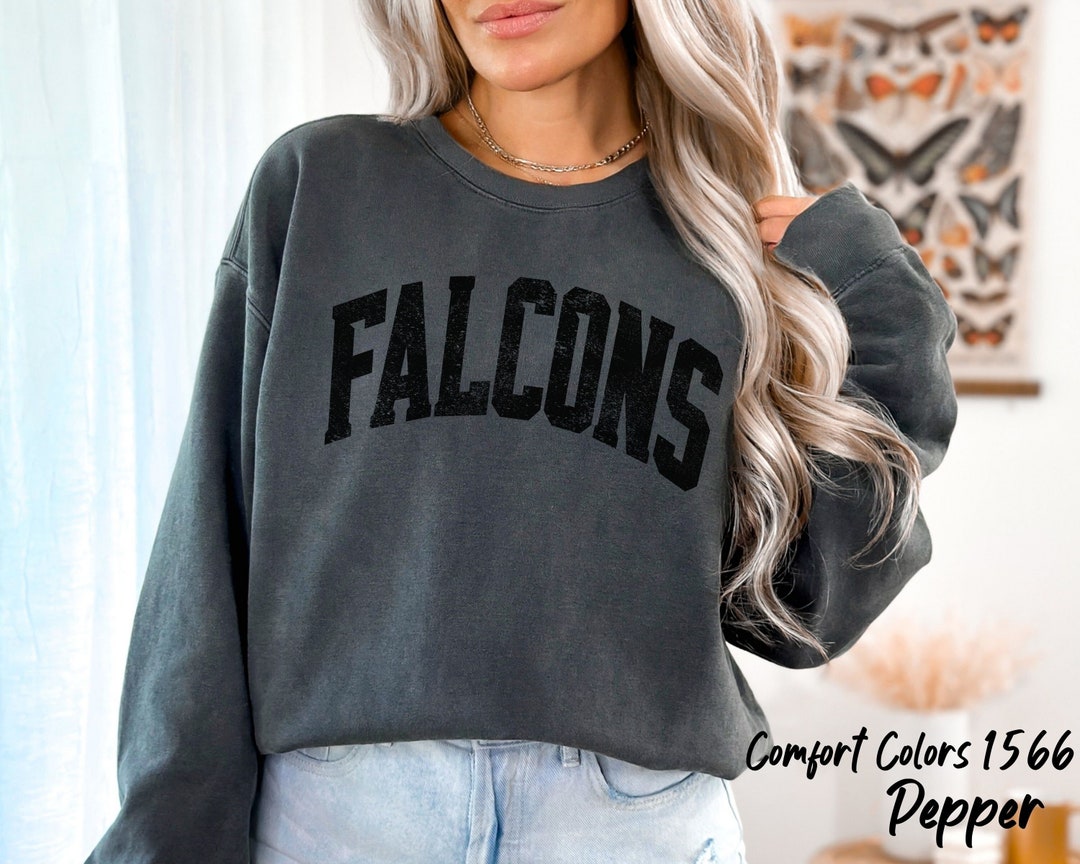 Falcons Mascot Sweatshirt, Comfort Colors Falcons Crewneck, School ...