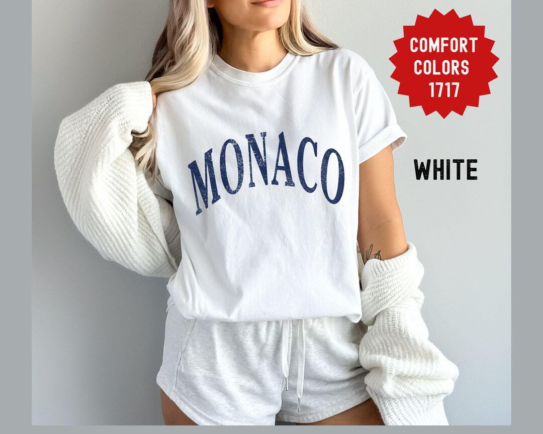 Monaco T-shirt, French Riviera Monte Carlo Souvenir Tee - Etsy
