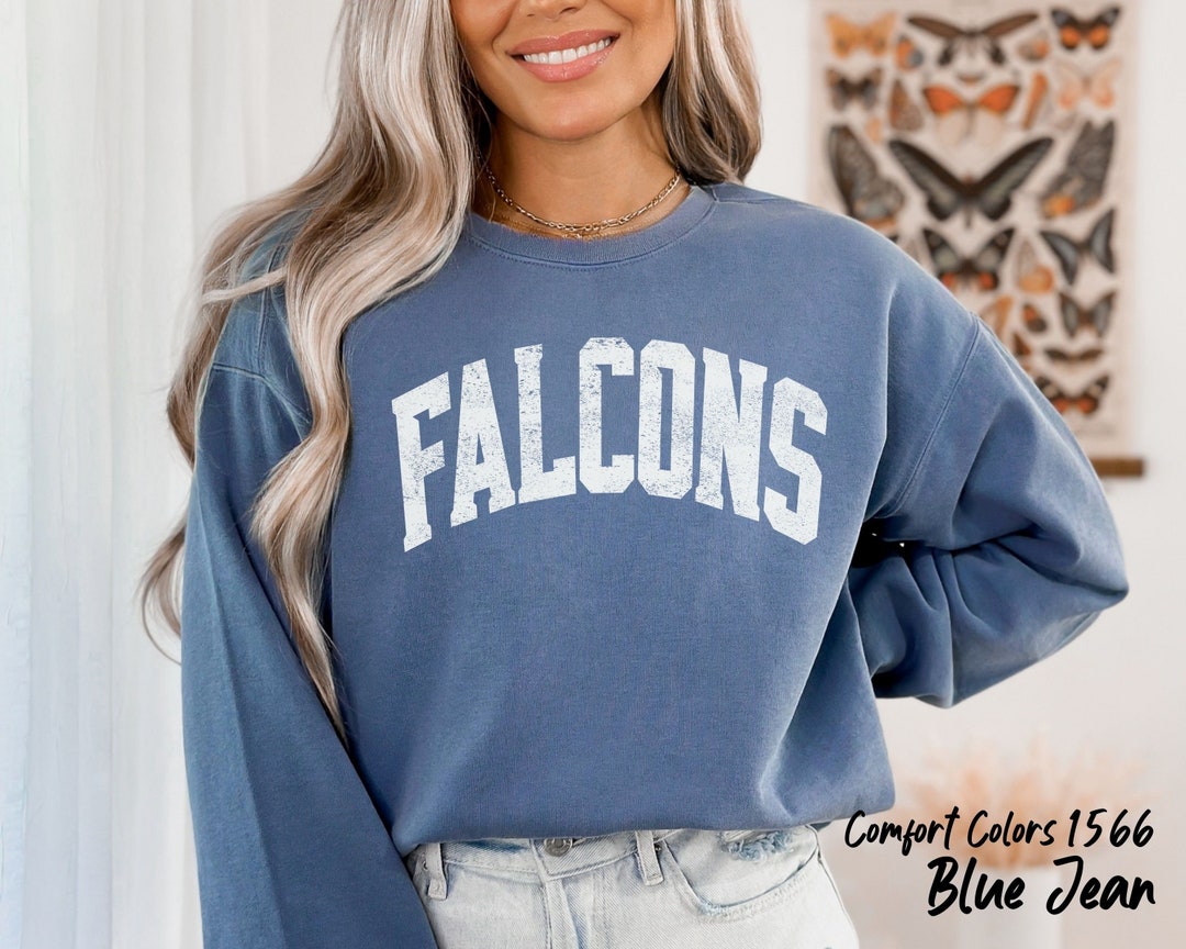 Falcons Mascot Sweatshirt, Comfort Colors Falcons Crewneck, School ...