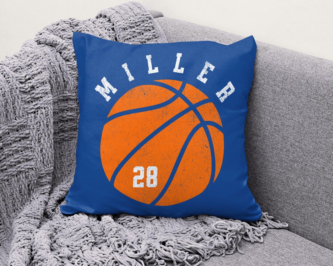 Custom Basketball Team Throw Pillow, Personalized Name Number ...