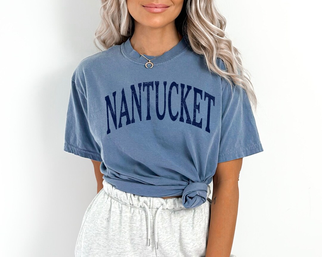 Nantucket Comfort Colors Tee, Distressed Nantucket T-shirt ...