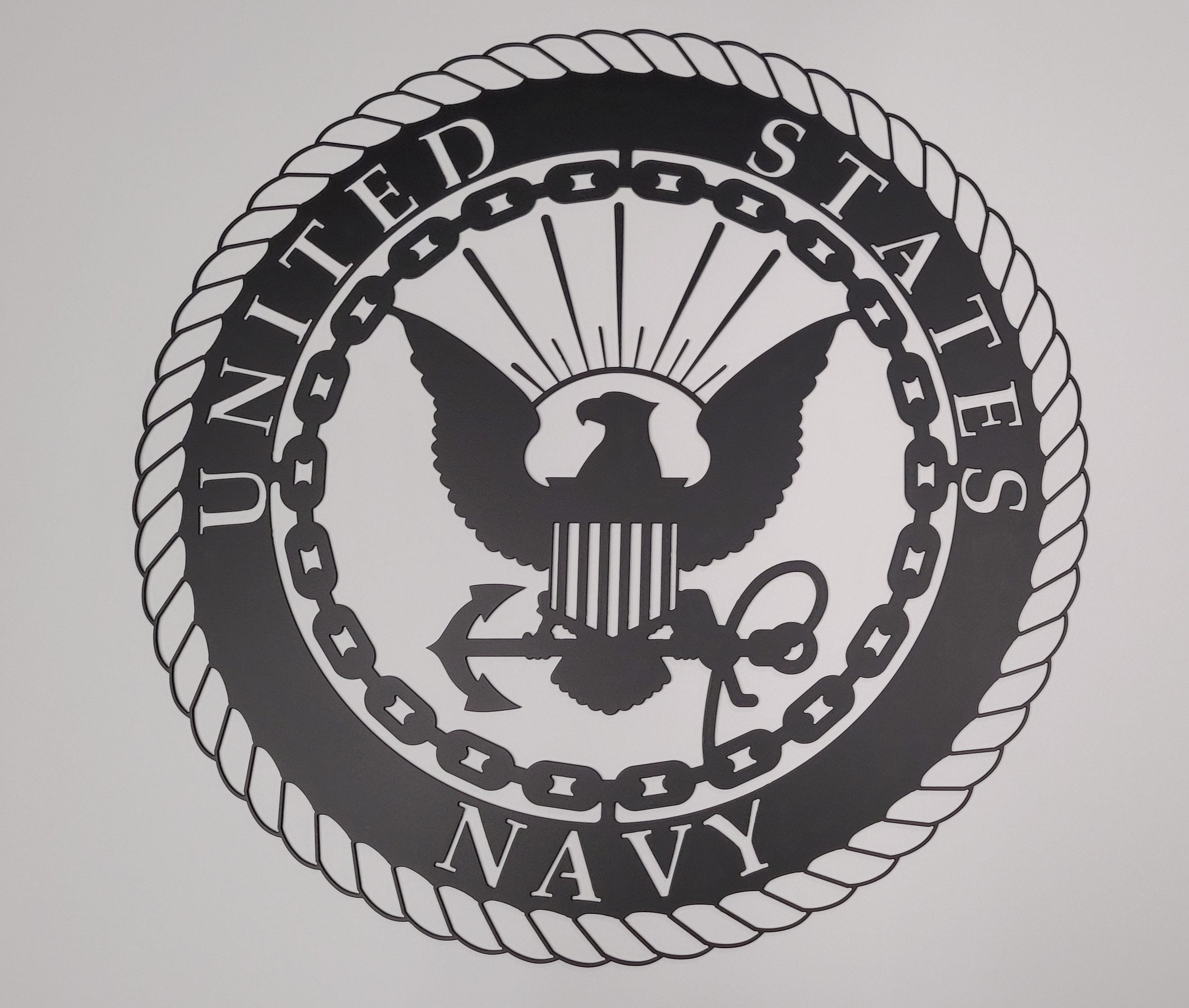US Navy 24ich Steel Sign - Etsy