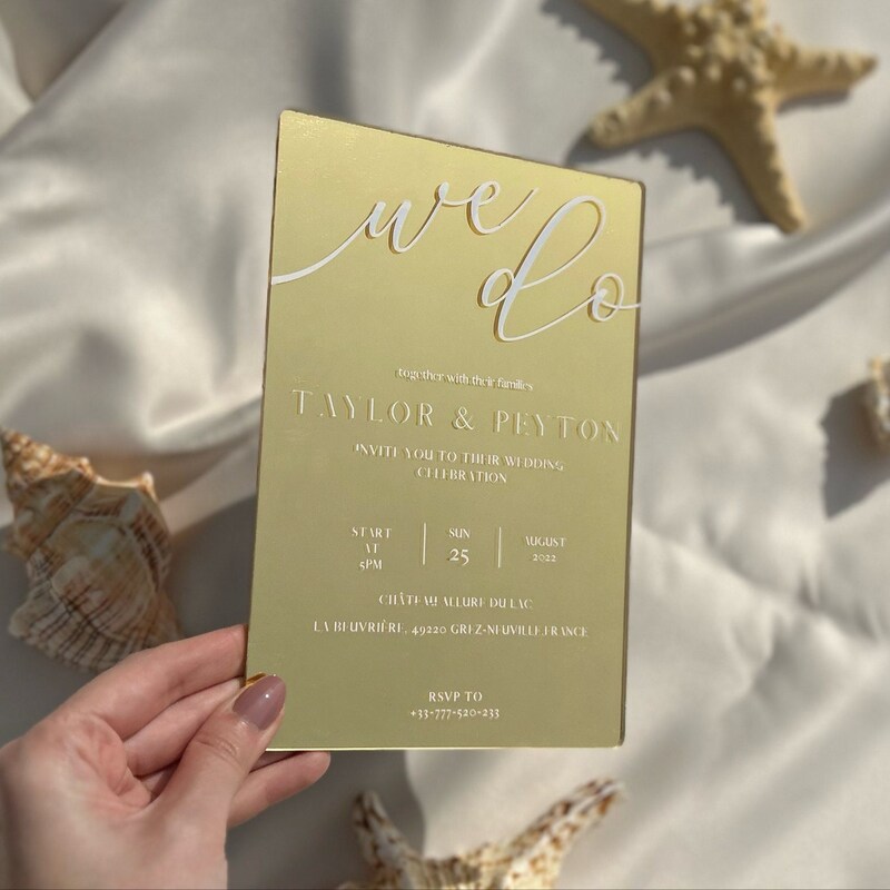 Mirror Invitation - Etsy