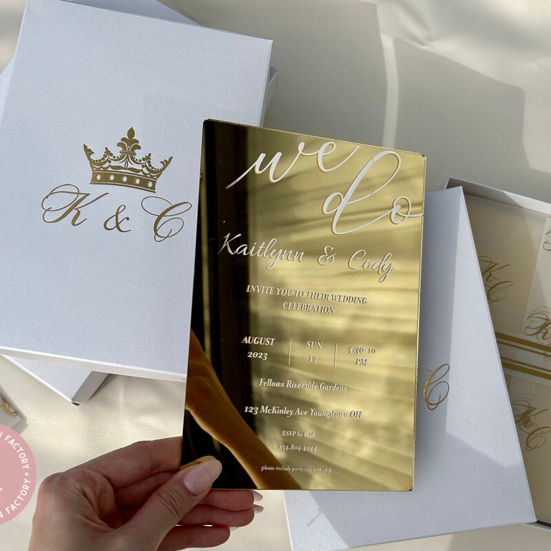 Mirror Invitation - Etsy