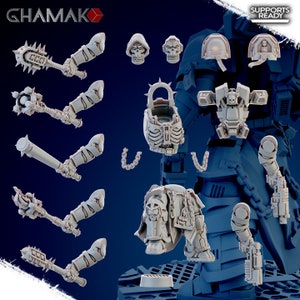 Futuristic Grim Reaper Soldier With Melee Weapons - Etsy