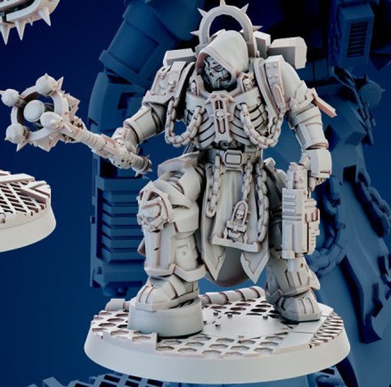 Futuristic Grim Reaper Soldier With Melee Weapons - Etsy