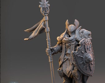 Male Viking Warrior With Spear and Shield Hero RPG 28mm - Etsy