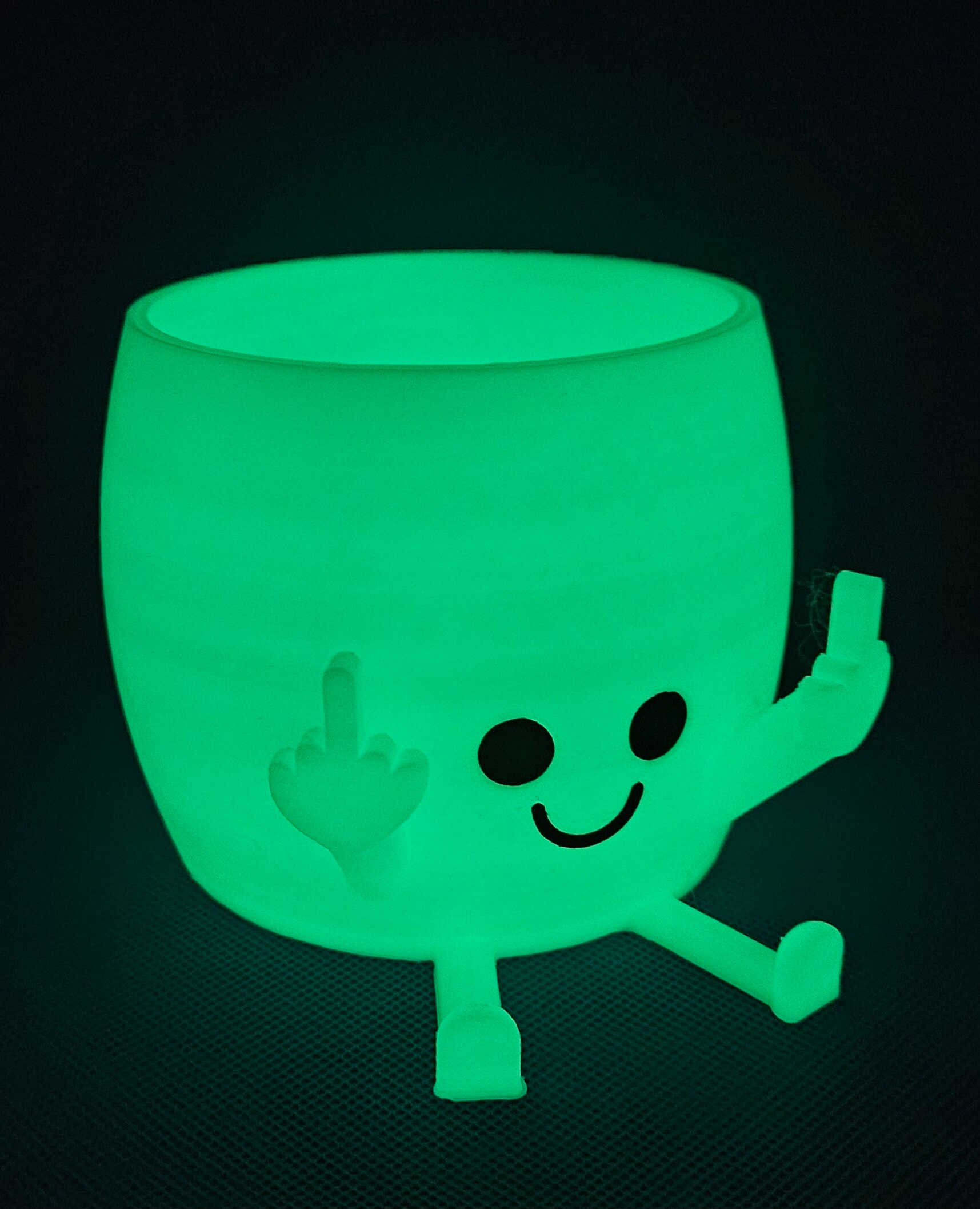 Happy Double Middle Finger Pot, Upscaled - Etsy