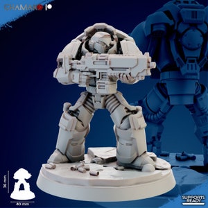 Futuristic Heavy Militia Miniatures - Etsy