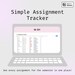 Assignment Tracker Notion Template for Students - Etsy
