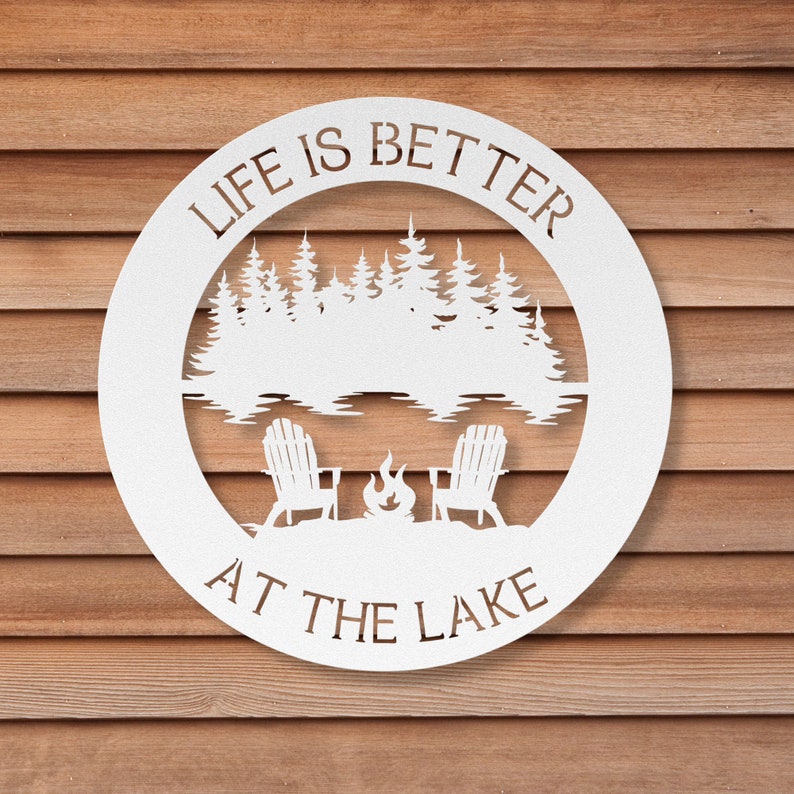 Lake House Metal Sign Welcome to the Lake Sign Metal Lake - Etsy