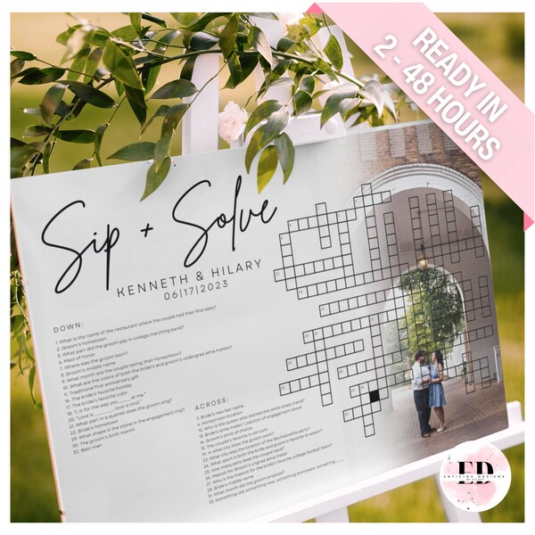 Sip and Solve - Etsy
