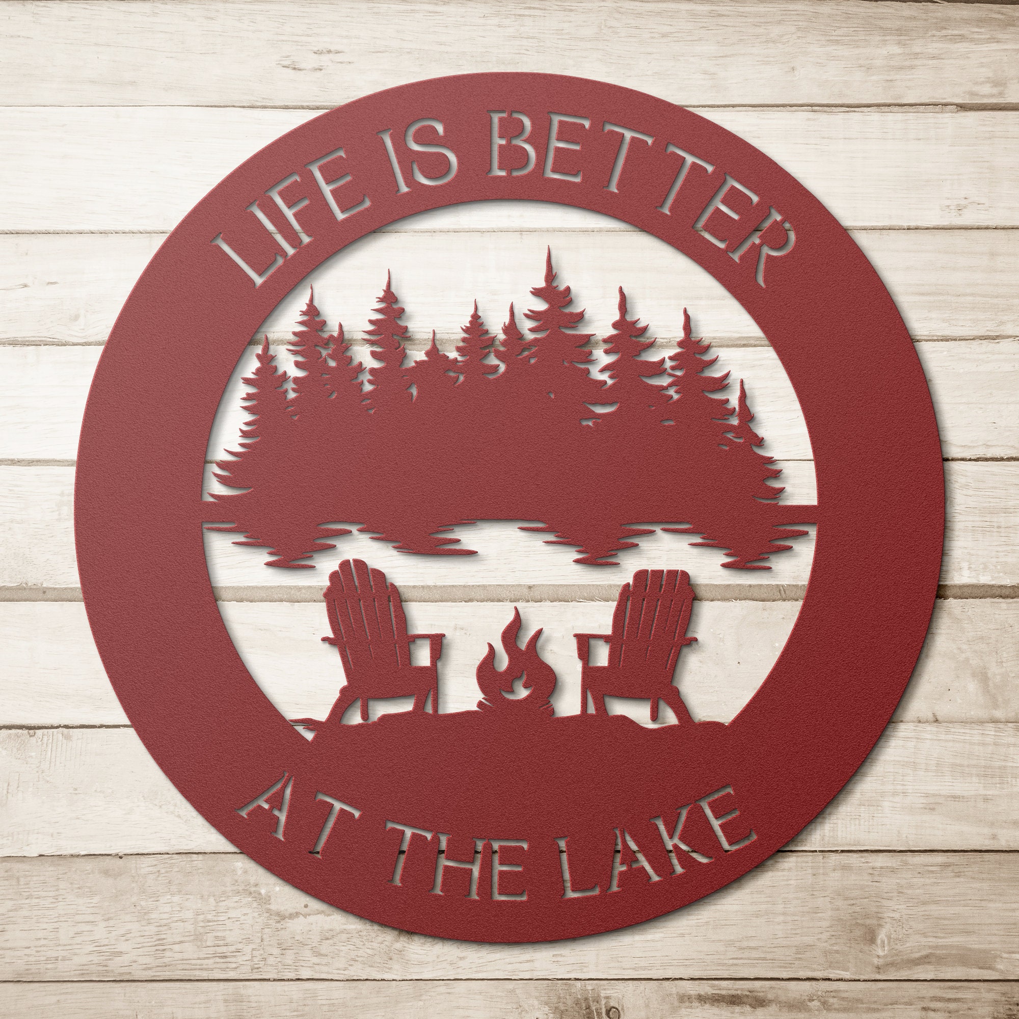 Lake House Metal Sign Welcome to the Lake Sign Metal Lake - Etsy