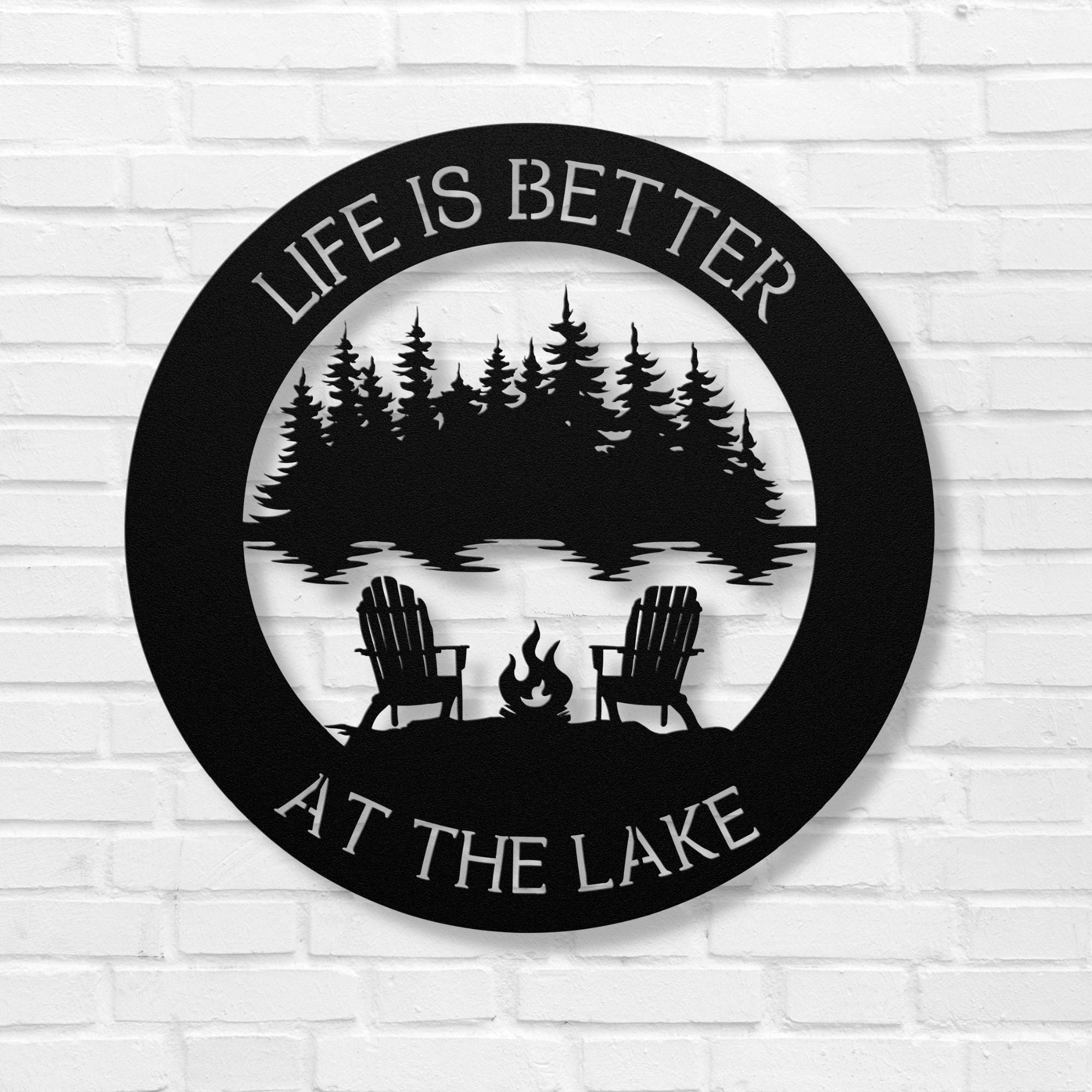 Lake House Metal Sign Welcome to the Lake Sign Metal Lake - Etsy
