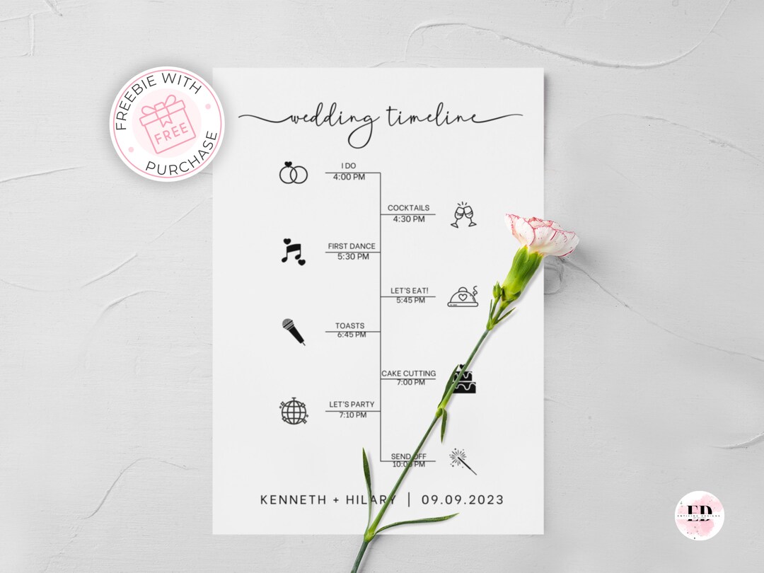 Wedding Weekend Itinerary Template, Wedding Itinerary Template, Wedding ...