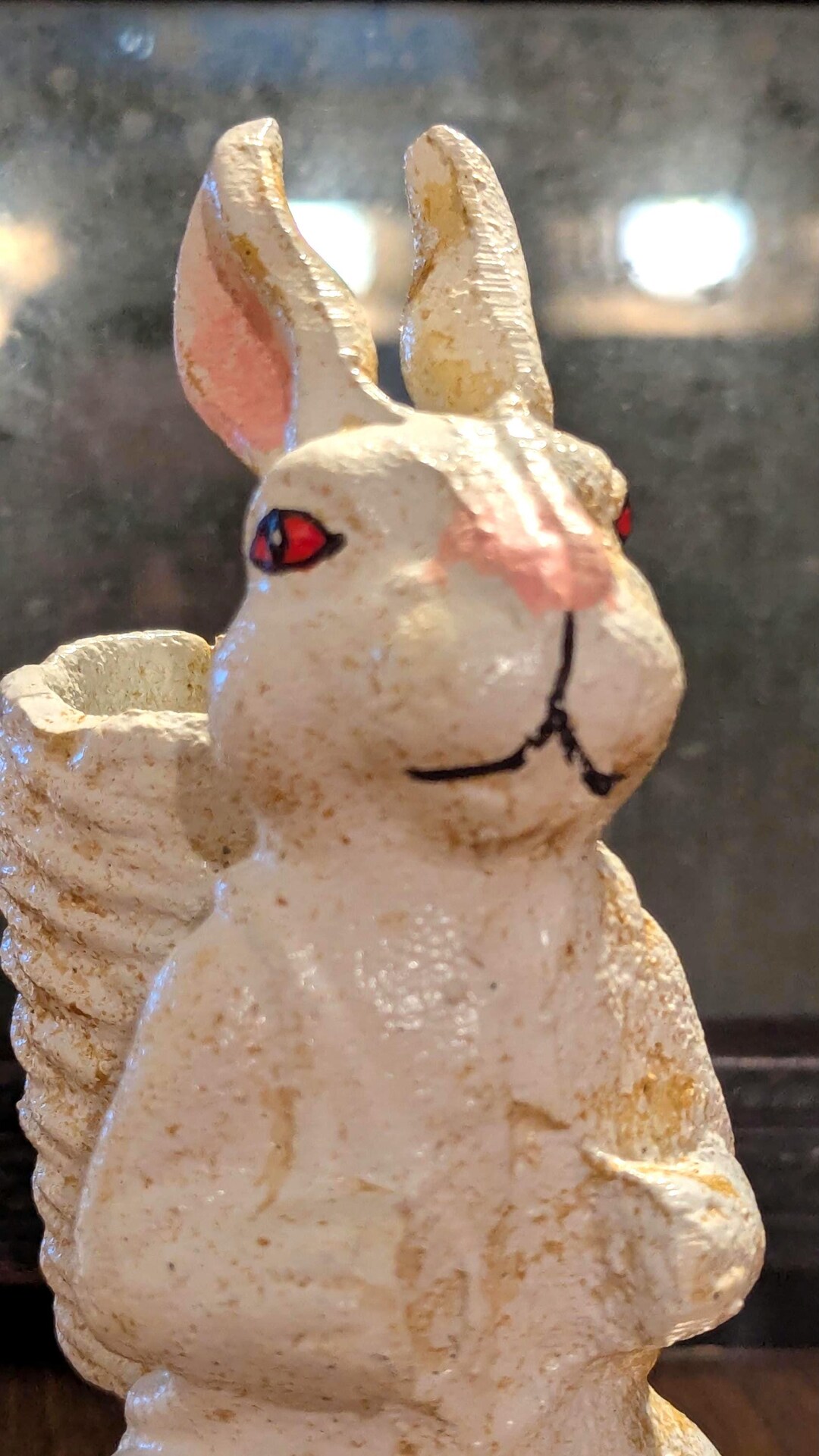 Cast Iron Easter Rabbit Display Garden Gift Giving Candy Container - Etsy