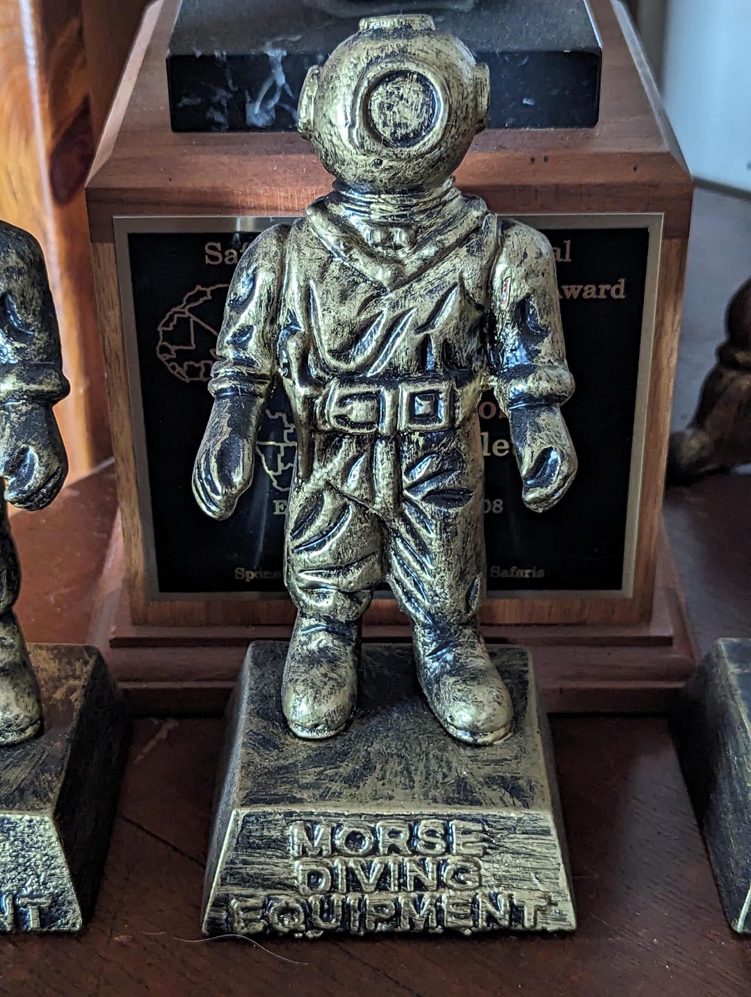 New Cast Metal Morse Diving Equipment Deep Sea Diver Statue - Etsy