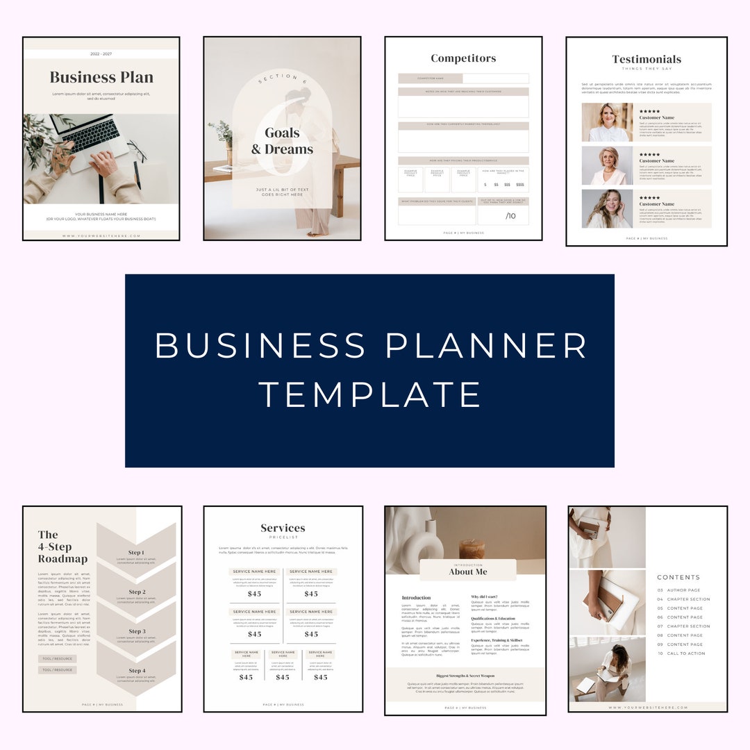 Small Business Plan Template | Small Business Planner Printable | Start ...