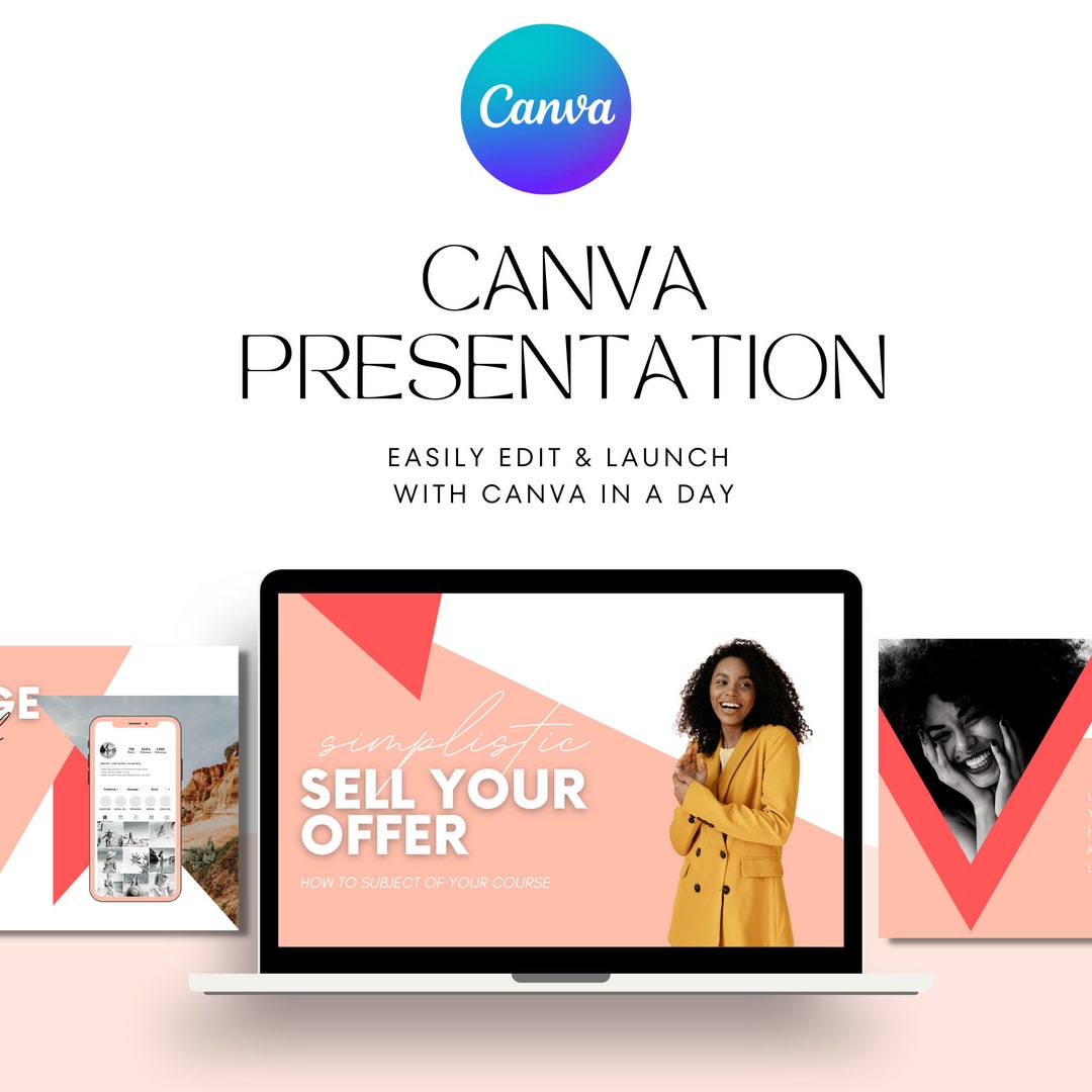 Canva Webinar Slide Deck | Course Creator Template | Powerpoint ...