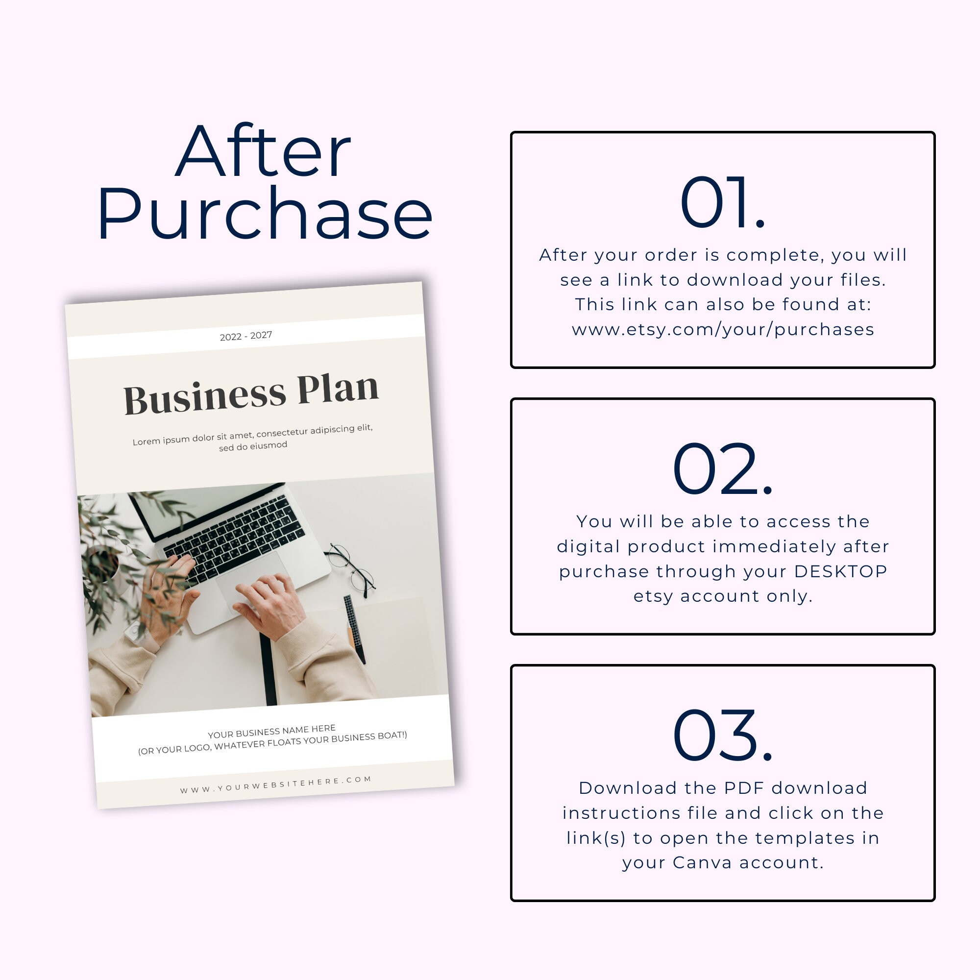 Small Business Plan Template | Small Business Planner Printable | Start ...