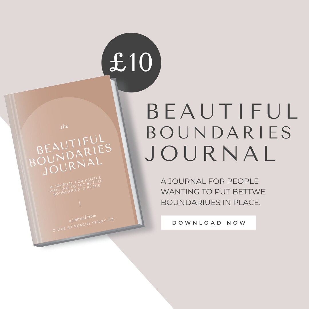 Boundaries Journal, Mental Health Diary, Wellness Journal, Health ...