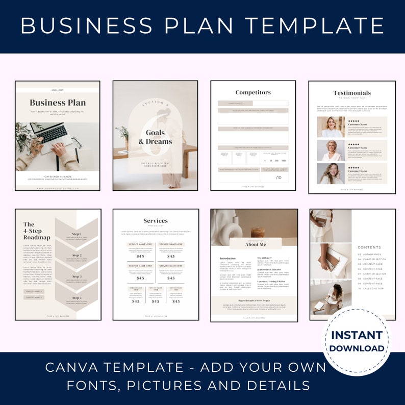 Small Business Plan Template | Small Business Planner Printable | Start ...