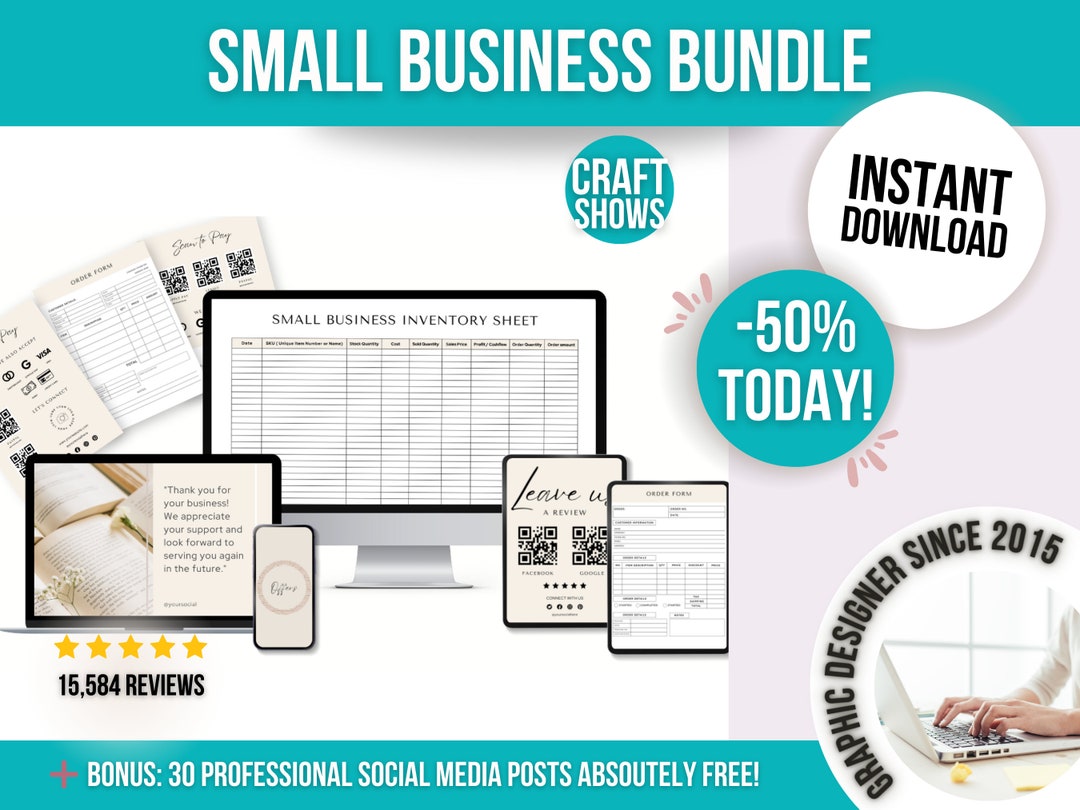 Craft Show Bundle, Order Form Template, Craft Fair Template, Small ...