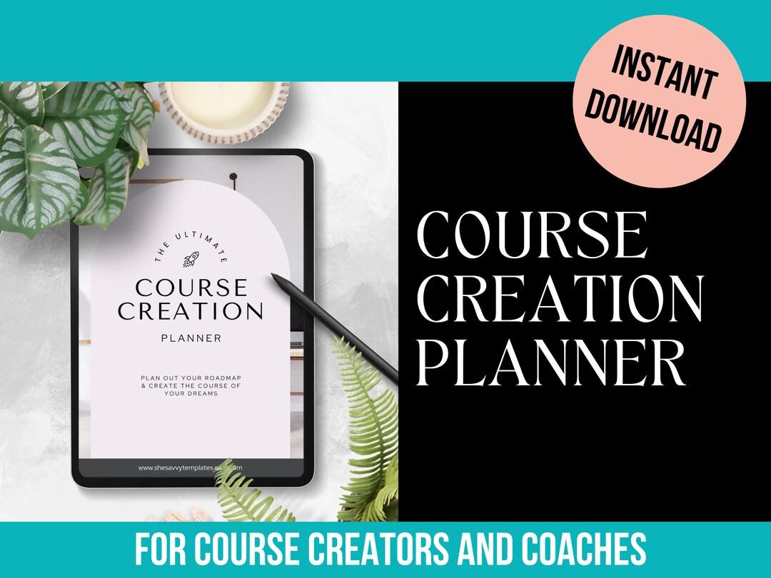 Printable Online Course Planner Course Creator Planner - Etsy
