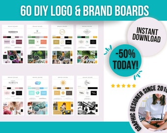 Branding Board Template, DIY Branding Kit, Business Branding Kit, DIY ...